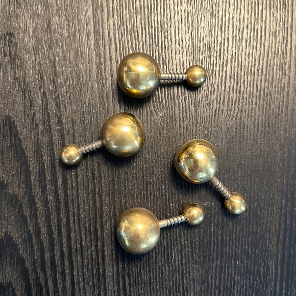 Vintage | Accents | Vintage Brass Ball Knobs Pulls 4 | Poshmark